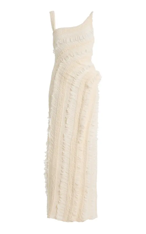 GEORGIA HARDINGE Renaissance Smocked Maxi Dress - Ivory