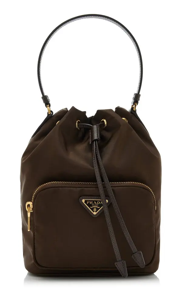 Prada Re-nylon Bucket Bag - Brown