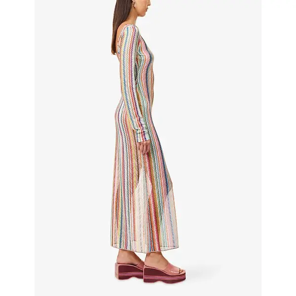 Missoni Scoop-back Zig-zag Knitted Cover-up