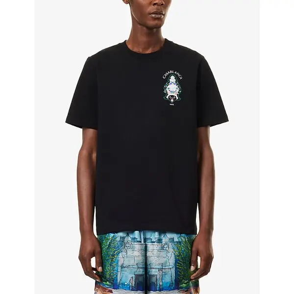 Casablanca Classic Hotel Cotton T-shirt - Black