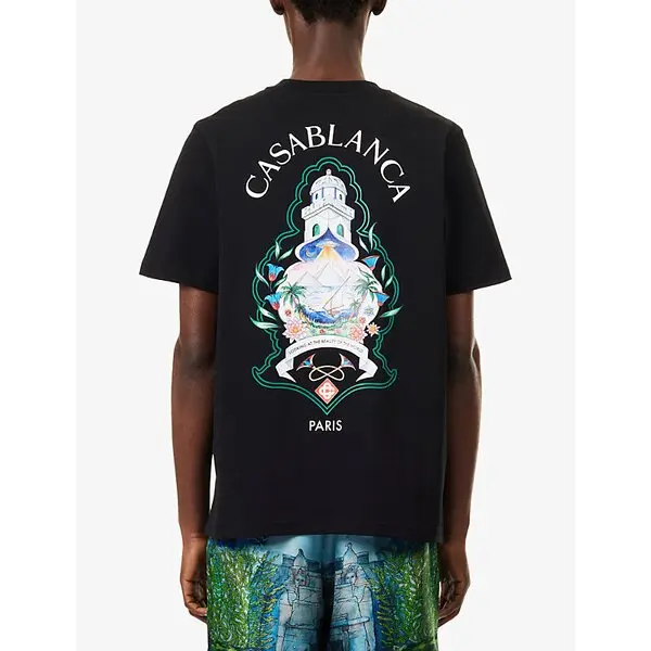 Casablanca Classic Hotel Cotton T-shirt - Black