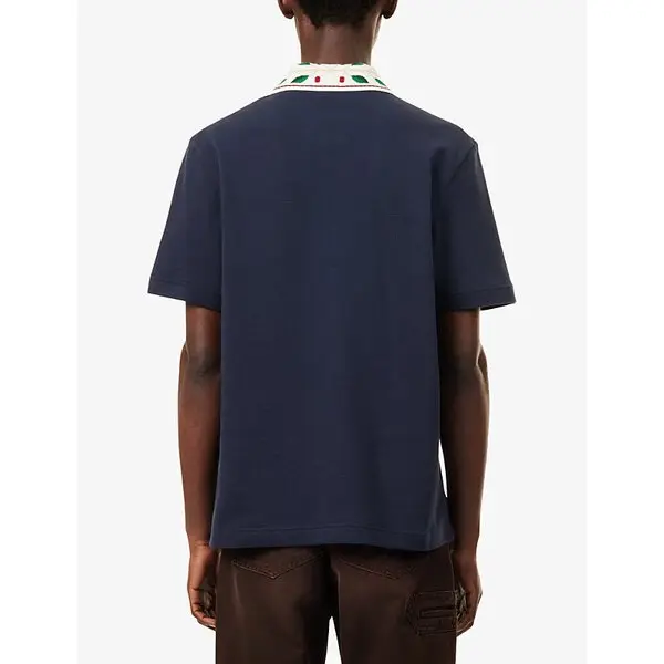 Casablanca Laurel Pique Cotton Polo T-shirt Xxl