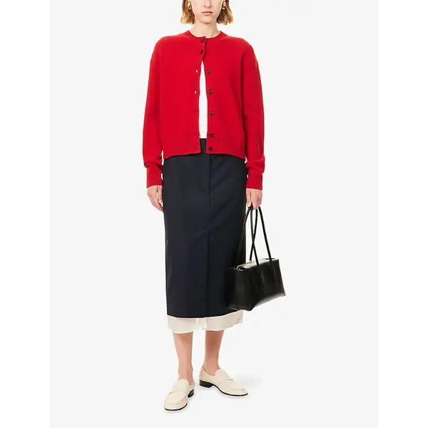 ROHE FRAMES Classic Round-neck Wool Cardigan