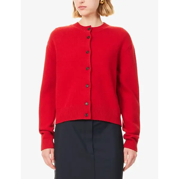 ROHE FRAMES Classic Round-neck Wool Cardigan