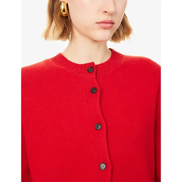 ROHE FRAMES Classic Round-neck Wool Cardigan