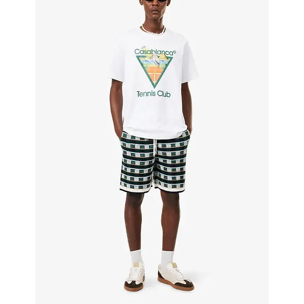 Casablanca Classic Tennis Cotton T-shirt