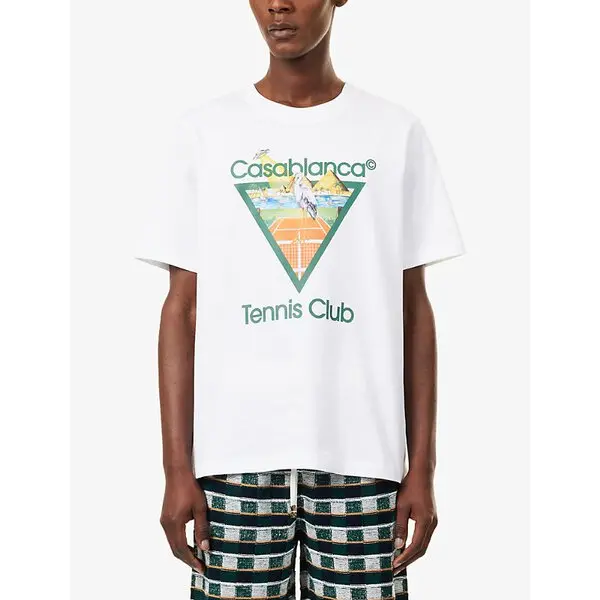 Casablanca Classic Tennis Cotton T-shirt