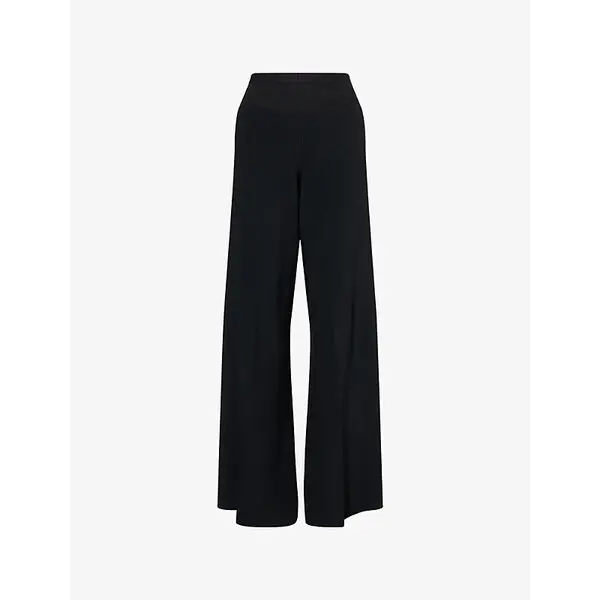 Rick Owens Jumbo Bias Wide-leg Stretch-jersey Trousers