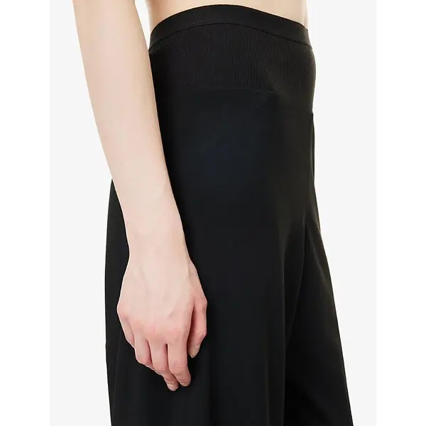 Rick Owens Jumbo Bias Wide-leg Stretch-jersey Trousers