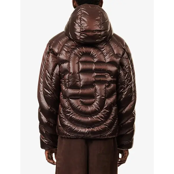 Casablanca Quilted Down Woven Puffer Jacket