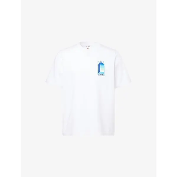 Casablanca Classic Arch Cotton T-shirt - White