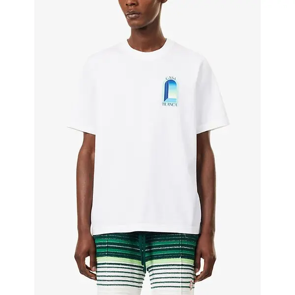 Casablanca Classic Arch Cotton T-shirt - White