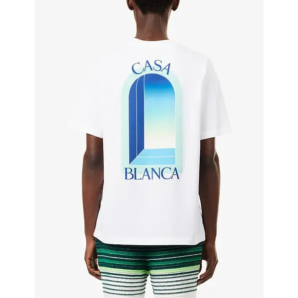 Casablanca Classic Arch Cotton T-shirt - White