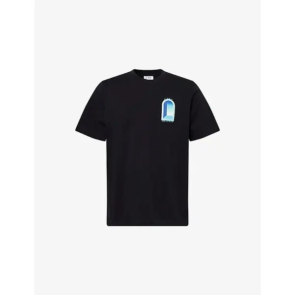 Casablanca Classic Arch Cotton T-shirt - Black