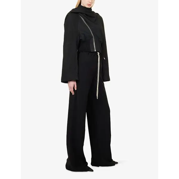 Rick Owens Drawstring Wide-leg Cady-crepe Trousers