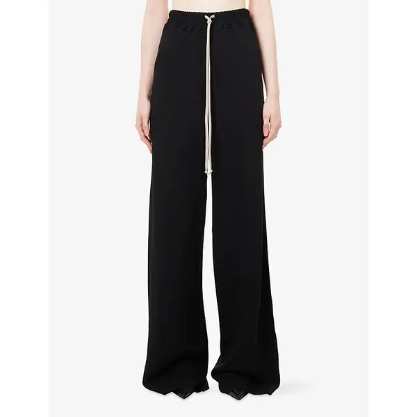 Rick Owens Drawstring Wide-leg Cady-crepe Trousers