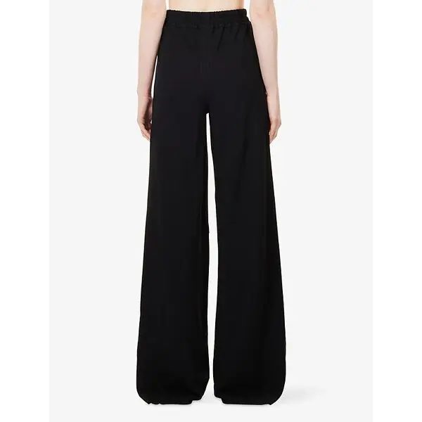 Rick Owens Drawstring Wide-leg Cady-crepe Trousers
