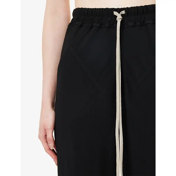 Rick Owens Drawstring Wide-leg Cady-crepe Trousers