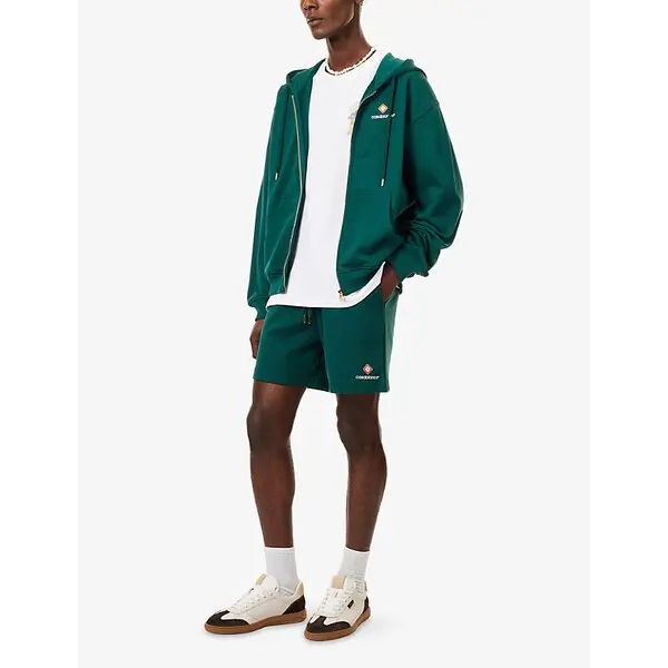 Casablanca Brand-print Classic Cotton Shorts