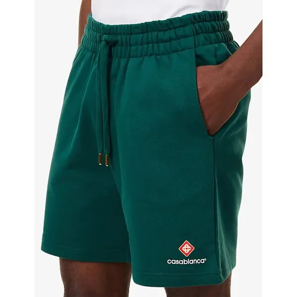 Casablanca Brand-print Classic Cotton Shorts