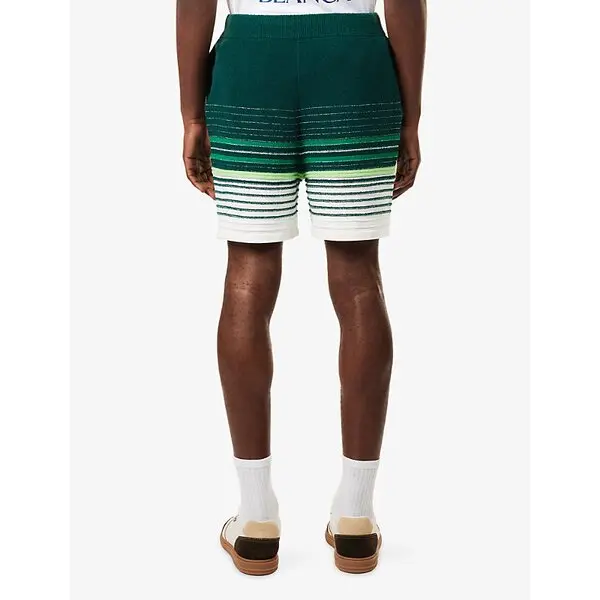 Casablanca Boucle Stripe Cotton-blend Shorts