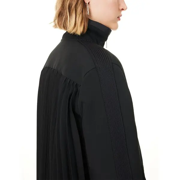 Sacai Zip-through Pleated Stretch-woven Jacket