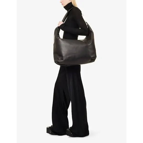 Rick Owens Drawstring Bias Wide-leg Satin Trousers