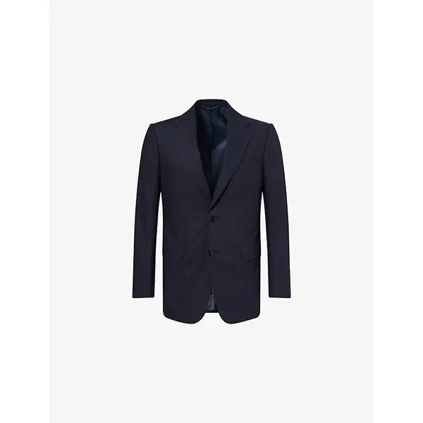 Dunhill Belgravia Single-breasted Wool Jacket - Navy