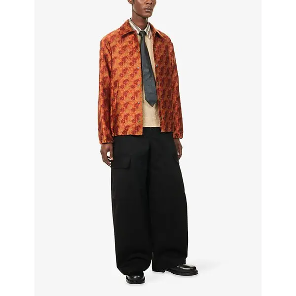 Dries Van Noten Vorries Floral Cotton-blend Jacket