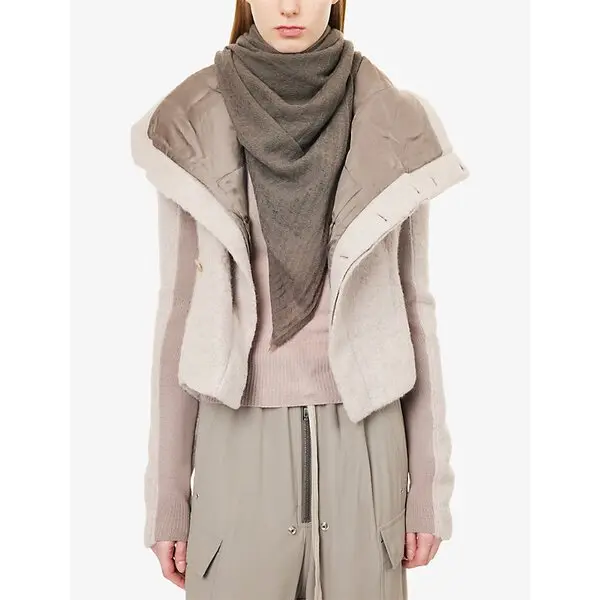 Rick Owens Giglio Wool And Cashmere Scarf
