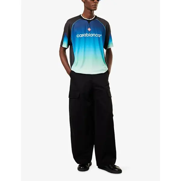 Casablanca Gradient Football Mesh T-shirt