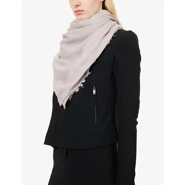 Rick Owens Emily Wool, Silk And Cashmere Scarf
