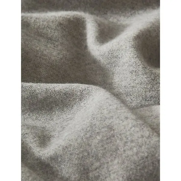 THE WHITE COMPANY Logo Wool And Cashmere-blend Throw 140cm X 200cm