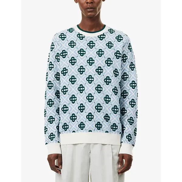 Casablanca Monogram Crew-neck Wool Jumper