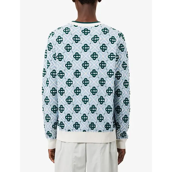 Casablanca Monogram Crew-neck Wool Jumper