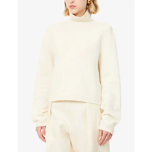 ROHE FRAMES Turtleneck Boxy-fit Wool And Cashmere-blend Jumper