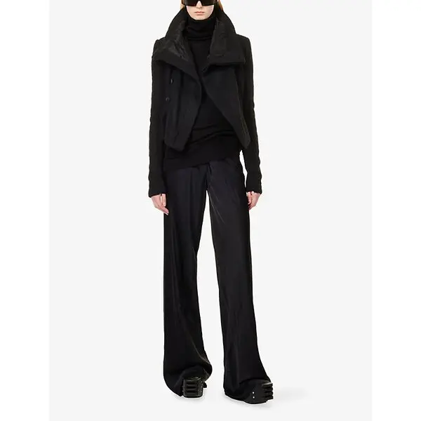 Rick Owens Naska Buttoned Wool-blend Jacket