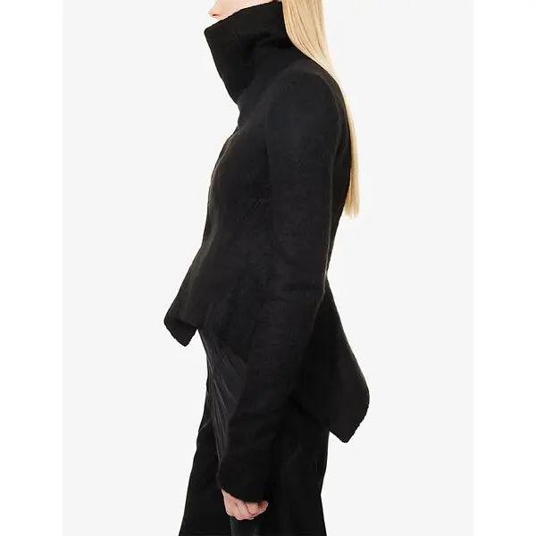 Rick Owens Naska Buttoned Wool-blend Jacket