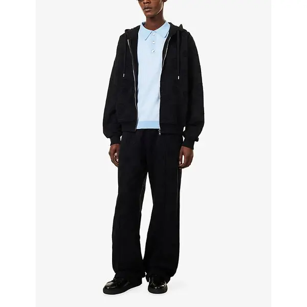 Casablanca Applique Monogram Cotton Jogging Bottoms