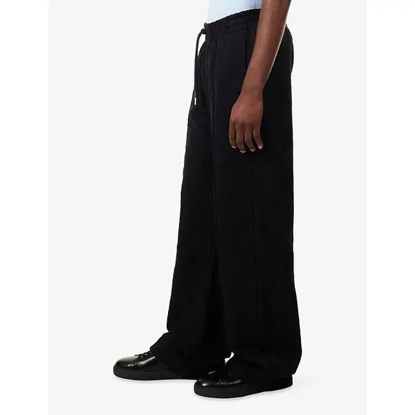 Casablanca Applique Monogram Cotton Jogging Bottoms