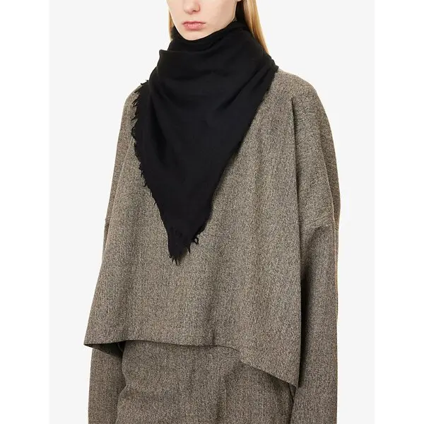 Rick Owens Emily Wool, Silk And Cashmere Scarf