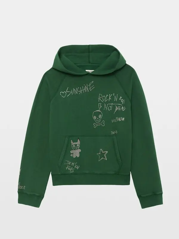 Zadig&Voltaire Georgy Embellished Sweatshirt - Rain Forest
