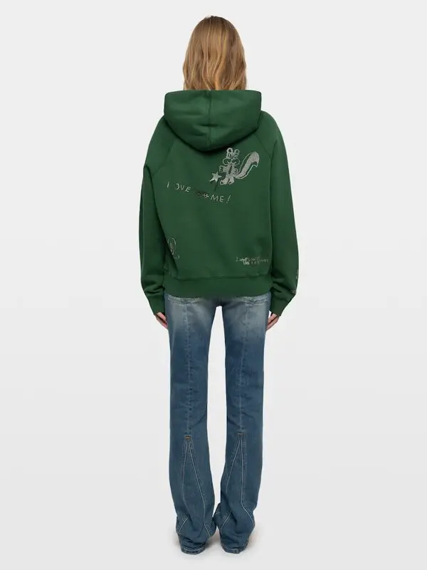 Zadig&Voltaire Georgy Embellished Sweatshirt - Rain Forest