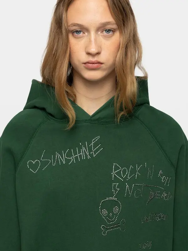 Zadig&Voltaire Georgy Embellished Sweatshirt - Rain Forest
