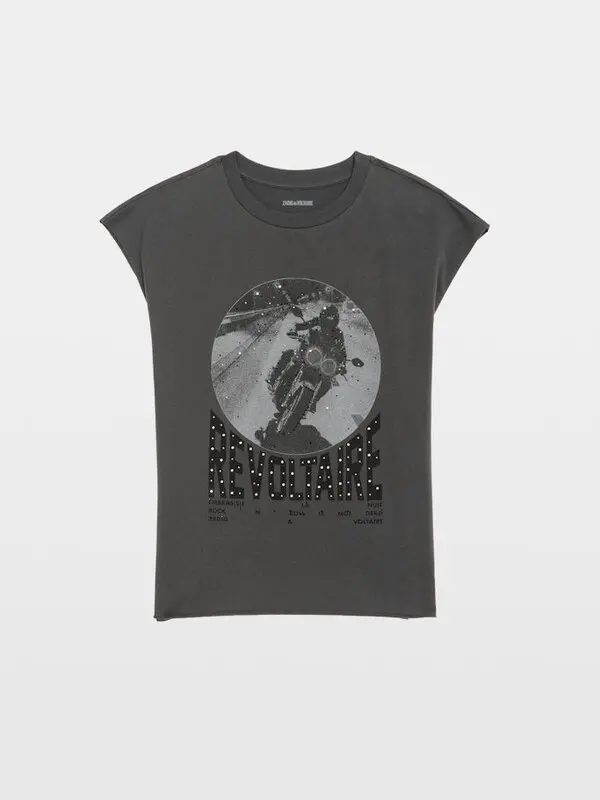 Zadig&Voltaire Cloe Cotton Tank Top - Carbone