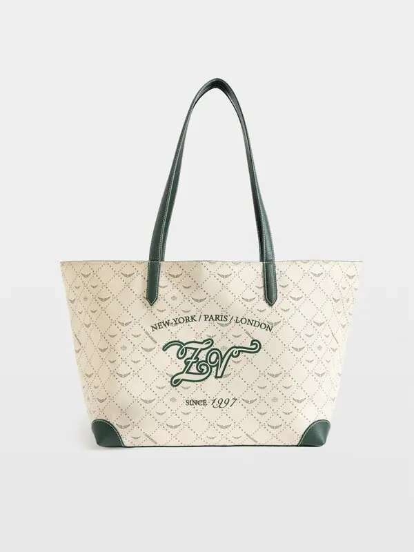 Zadig&Voltaire Monogram Canvas Tote Bag