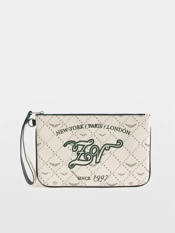 Zadig&Voltaire Z Pouch Monogram Tennis Clutch