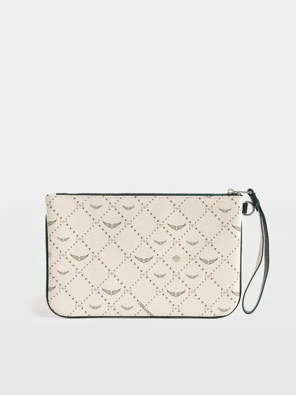 Zadig&Voltaire Z Pouch Monogram Tennis Clutch