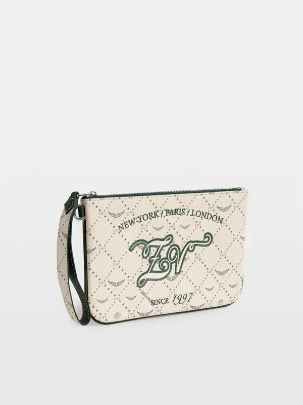 Zadig&Voltaire Z Pouch Monogram Tennis Clutch