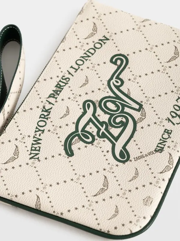 Zadig&Voltaire Z Pouch Monogram Tennis Clutch